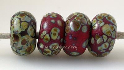 Tomato Raku red tomato raku frit covered lampwork beads Bead Size: 6x12 ...